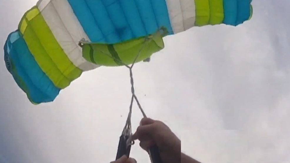 VIDEO: Skydiver's parachute malfunctions during jump | WWMT